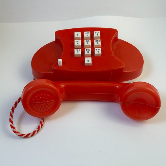 Handi-Craft | Toys | Vintage 97s Red Plastic Talking Push Button Play ...